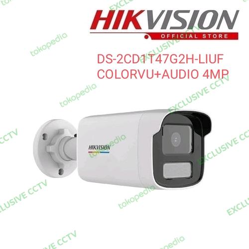 Jual HIKVSION DS-2CD1T47G2H-LIUF- IP 4MP COLORVU HYBRID AUDIO CAMERA ...