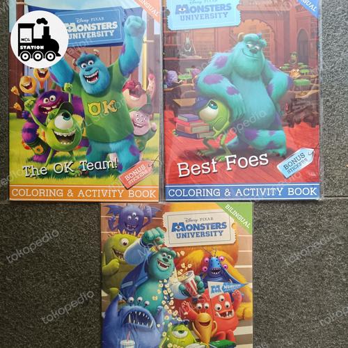 Jual Coloring, Activity Book and Sticker - DISNEY PIXAR MONSTER ...