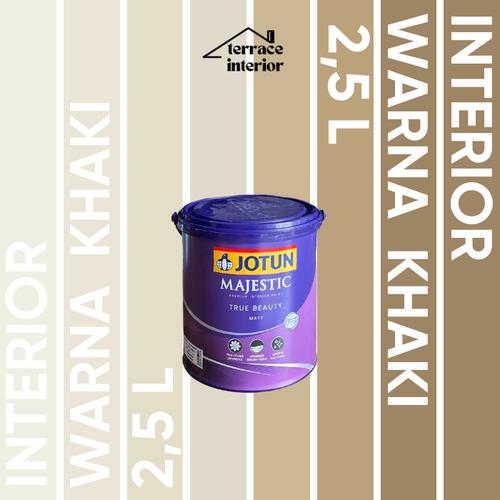 Promo Cat Tembok Majestic Matt Interior Jotun warna Khaki 2.5 L ...