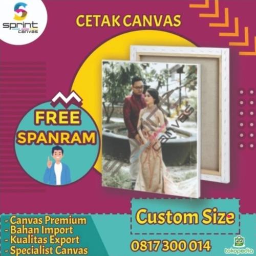 Jual Print/Cetak Canvas/Kanvas Foto/Photo -Free Spanram Rangka Kayu ...