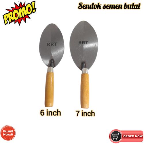 Jual Sendok Semen Bangunan 6" inch 7" inch Bulat Sendok Acian Semen ...