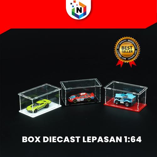 Jual Kotak Diecast 1:64 Box Akrilik Model Lepasan - 1 Level - Hitam ...