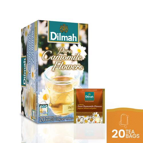 Promo Dilmah Pure Camomile Flowers Tea - Teh Celup Infusion - Tag Tbag ...