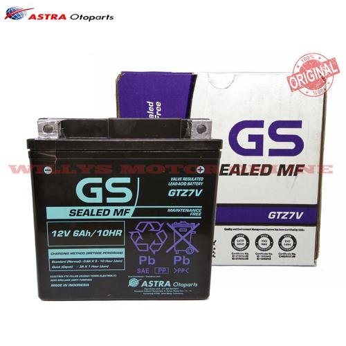 Jual Accu Aki GTZ7V GS Astra Original Nmax Aerox Lexi / Aki nmax lexi ...