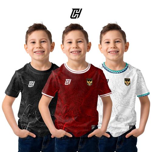 Promo Baju Kaos Jersey Atasan Timnas Indonesia 2024 Anak Free Custom ...