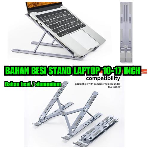 Jual Stand laptop alumunium holder laptop stand holder laptop besi ...