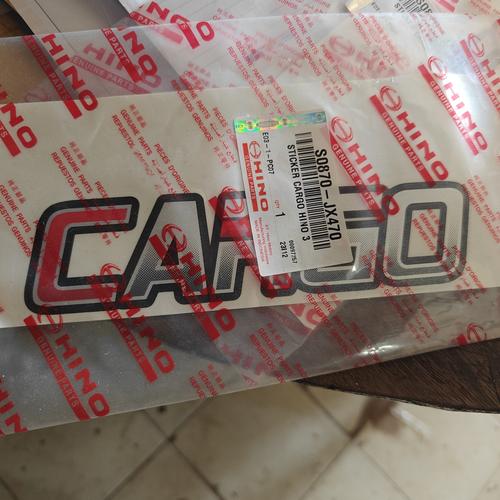 Jual sticker stiker tempelan CARGO Hino Dutro HT 130 ORI S0870 JX470 ...