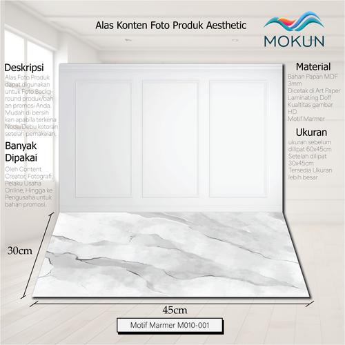 Jual Alas Foto Produk Konten Lipat Motif Marmer - Wall Molding - M010 ...