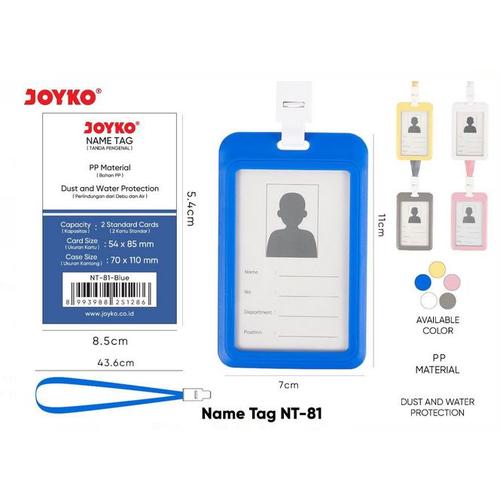 Jual Joyko Name Tag NT-81 - Putih - Jakarta Utara - BEBIBURP | Tokopedia