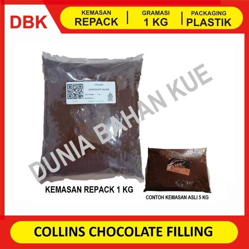 Jual COLLINS CHOCOLATE FILLING COLINS COKELAT PASTA ISIAN ROTI REPACK 1 ...