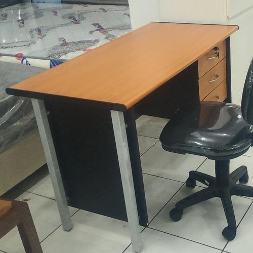 Jual Meja kantor kaki besi / meja guru / meja kerja 1/2 biro / meja ...