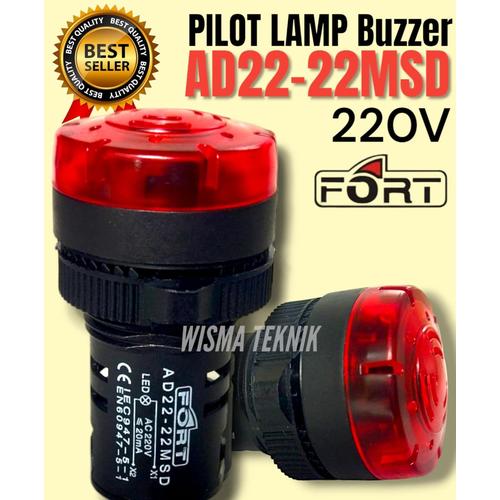 Jual PILOT LAMP BUZZER 220 VAC AD22-22MSD 22mm FORT - Kota Tangerang ...