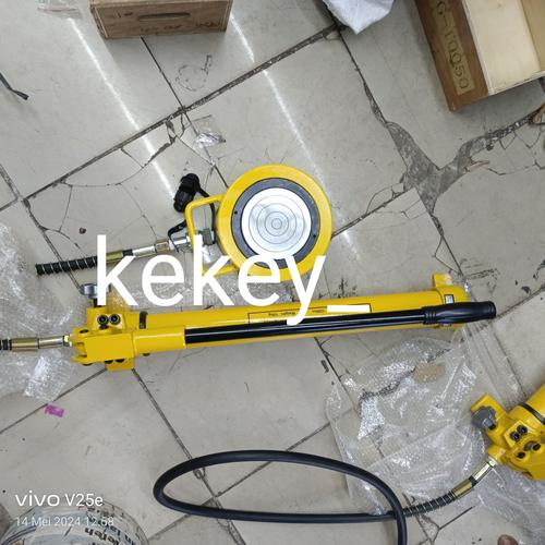 Jual hydraulic cylinder 100 ton weka + hand pump hydrolic silinder ...