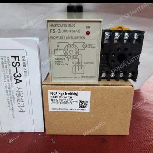 Jual HANYOUNG NUX Floatless Level Switch FS-3A/WLC FS-3 Hanyoung 220V ...