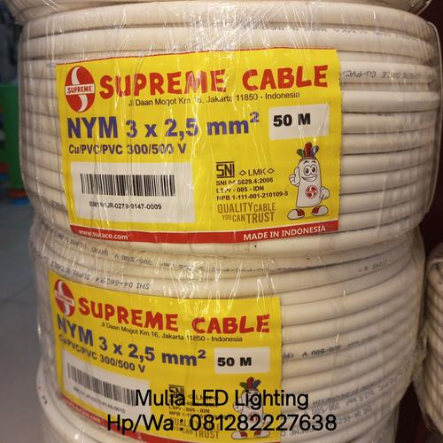 Jual Kabel Supreme Cable/Kabel NYM 3x2,5 mm @50 Meter/Rol, Kabel ...