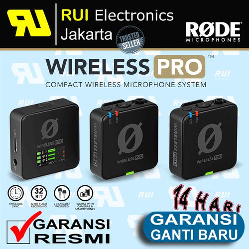 Jual Rode Wireless PRO 2 Person Clip On Microphone Wireless System ...