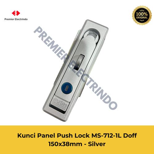 Jual Kunci Panel Push Lock MS 712-1L Silver Doff (150mm x 38mm) - Kunci ...