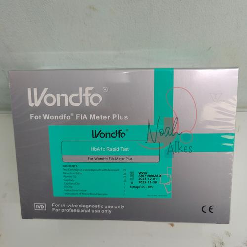 Jual HbA1c Rapid Test for Wondfo FIA Meter Plus @25 Test - Kota ...