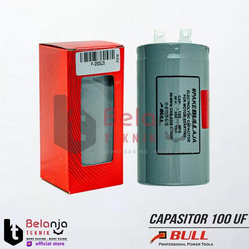 Jual Bull Capacitor Elektromotor 100 Mfd Capasitor Starting Motor 100 ...