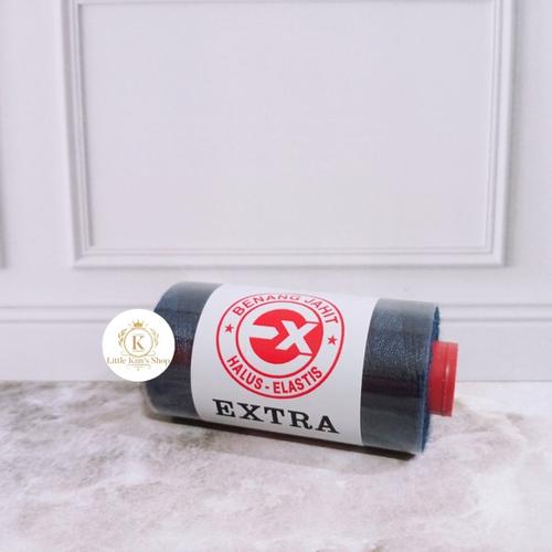 Jual Benang EXTRA Warna Biru Dongker 500 Yard /Benang Jahit Premium ...
