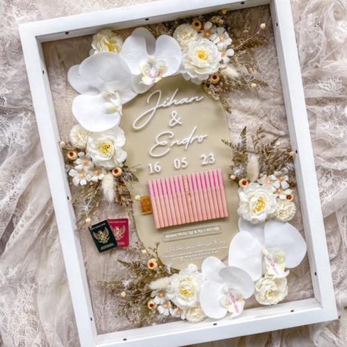 Jual Bingkai Mahar Seserahan Pernikahan Rustic - 30x40 - Kota Yogyakarta - Branded21 | Tokopedia