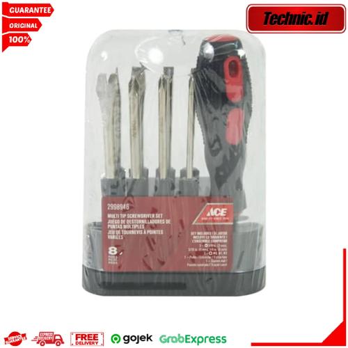 Jual Ace Set Obeng Family 8 Pcs Fm-lh Family Screwdriver Set Fm-Lh Set ...