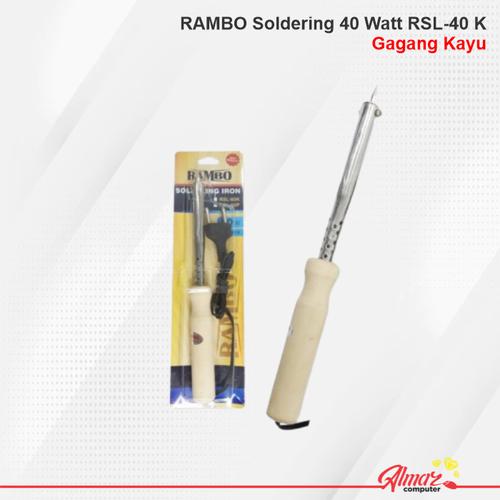 Jual RAMBO Soldering Iron 40 Watt RSL-40 K Gagang Kayu Solder RSL40K ...