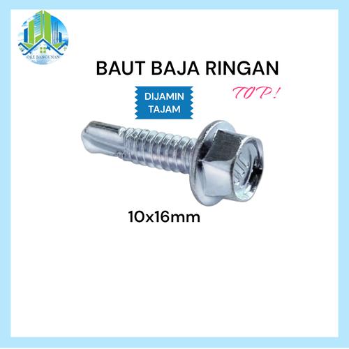 Jual baut baja ringan wilson 10 x 16 / sekrup baja ringan 10x16 super ...
