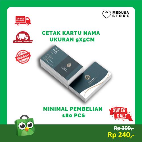 Jual Cetak Kartu Nama/name card/Bisnis Card/id card - 1 sisi dan 2 sisi ...