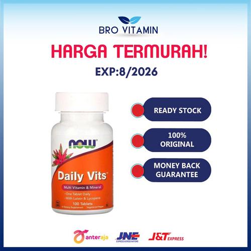 Jual NOW Daily Vits Multivitamin Mineral 100 Tabs l daya tahan tubuh dewasa - Jakarta Barat ...