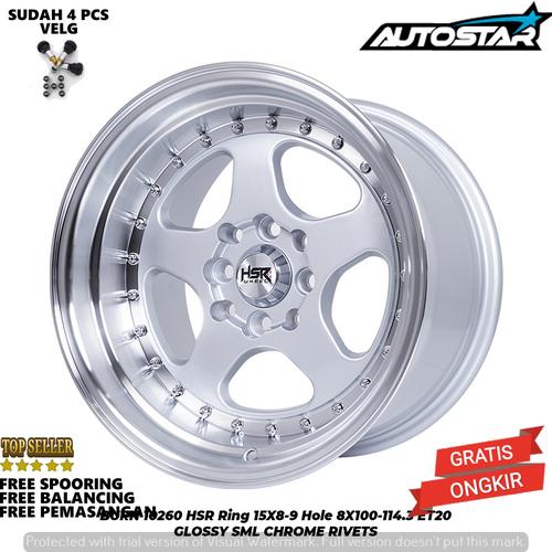 Jual velg hsr wheel ring 15 cocok buat mobil yaris jazz vios brio agya vios city freed corolla ...