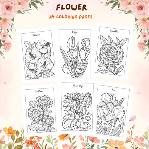 Jual Kertas Gambar Mewarnai Lembar Aktivitas A4 Coloring Page Tema ...