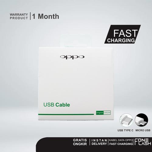 Jual Kabel Data Oppo Micro Usb / Type C 2A Fast Charging Original 100% ...
