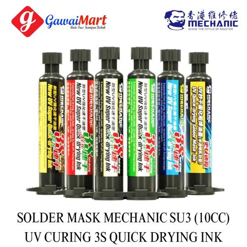 Jual Cat Pcb Mechanic SU3 (10CC) Uv Curing 3S Drying Ink Solder Mask ...