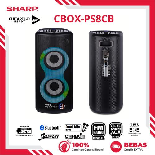 Jual SHARP Speaker Party Black Carbo 8 Inch CBOX-PS8CB - Jakarta Utara ...