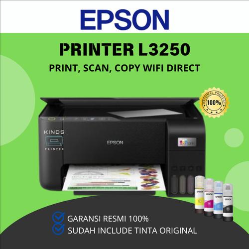 Jual Epson Eco Tank L3250 A4 Wi-Fi all in one Ink Tank Printer NEW ...
