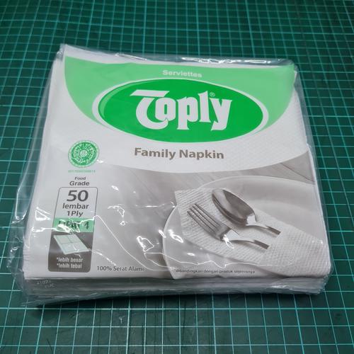 Jual Tissue Makan TOPLY NAPKIN belah Lipat 4 100s 1 ply - Jakarta Barat ...