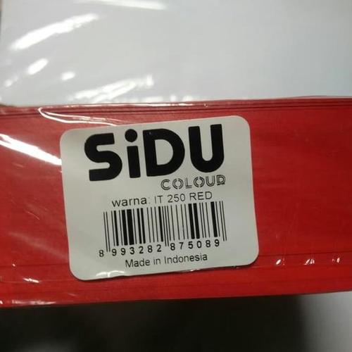 Jual TERBARU SIDU KERTAS MERAH | KERTAS HVS A4 80GSM IT 250 RED MERAH ...