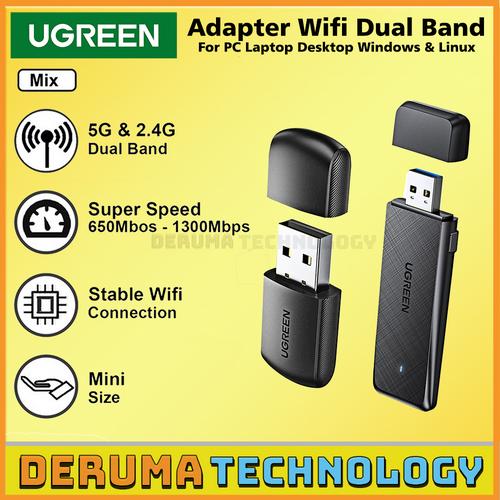 Jual UGREEN AC1300 Wireless Network Internet Signal Adapter Wifi ...