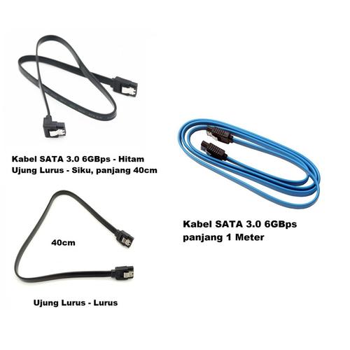 Jual Kabel SATA 3 Original High Speed 6Gbps - Lurus-Lurus 1M - Kota ...