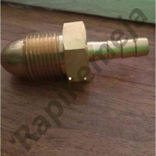 Jual Nepel Kuningan Pigtail untuk Tabung Oksigen N2 / O2 / CO2 selang 1 ...