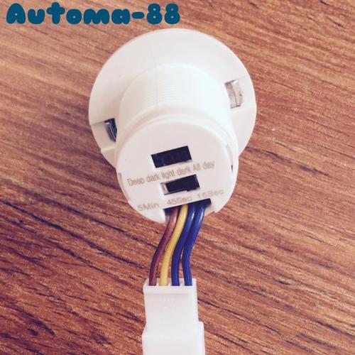 Jual Saklar Otomatis Sensor Gerak Motion PIR Detector 220V AC 220 Volt ...