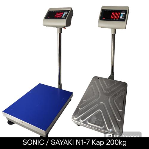Jual Timbangan Heavy Duty, Industri, Barang SONIC / SAYAKI N1-7 Kap 200kg - Biru, SONIC ...