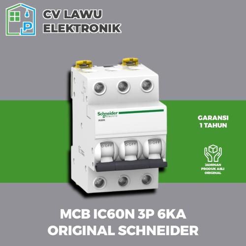 Promo MCB 3P Schneider 3 Phase IC60N 6A 10A 16A 20A 32A 40A 50A 63A Original India - 20A ...