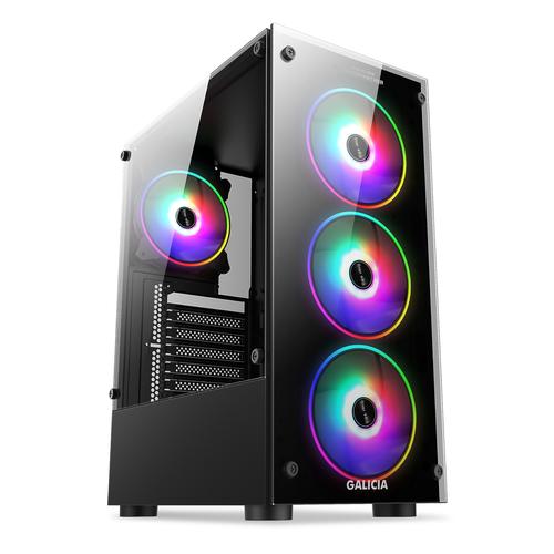 Jual CASING BLACK PANTHER GALICIA FAN 3 RGB BLACK AND WHITE CASING CPU ...