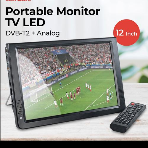 Jual Monitor Portable TV Digital 12 Inch 12" DVB-T2 LED LCD HD Media ...