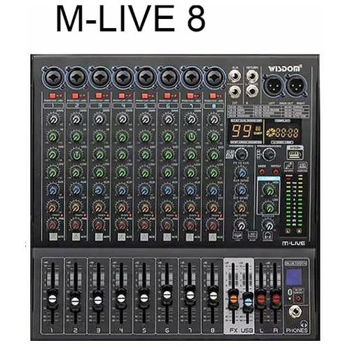 Jual Mixer Audio Wisdom M Live 8 / MLive 8 8 Channel Bluetooth ...