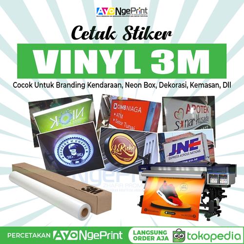 Jual Cetak Stiker Vinyl 3M UV Meteran | Print Sticker Neon Box Akrilik ...