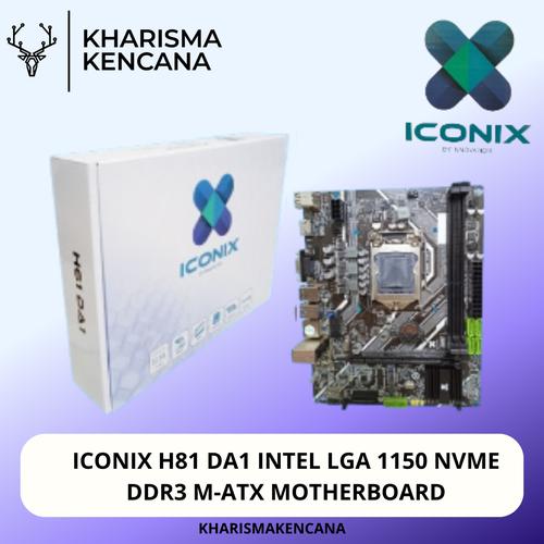 Jual ICONIX H81 DA1 INTEL LGA 1150 NVME DDR3 M-ATX MOTHERBOARD - Kota ...