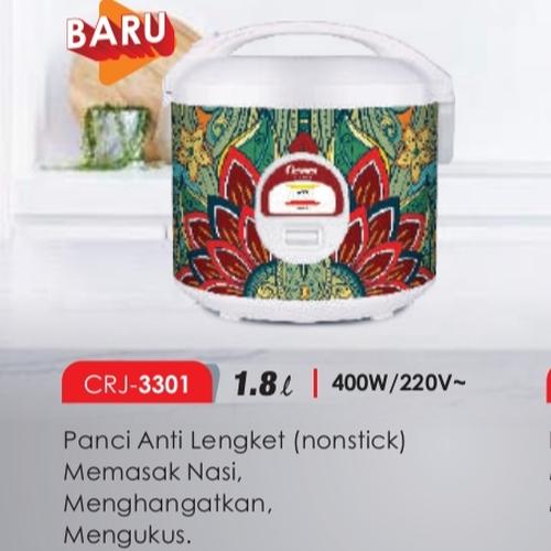 Jual MAGICOM MERK COSMOS TIPE CRJ-3301SERIES NON STICK MOTIF BATIK ...